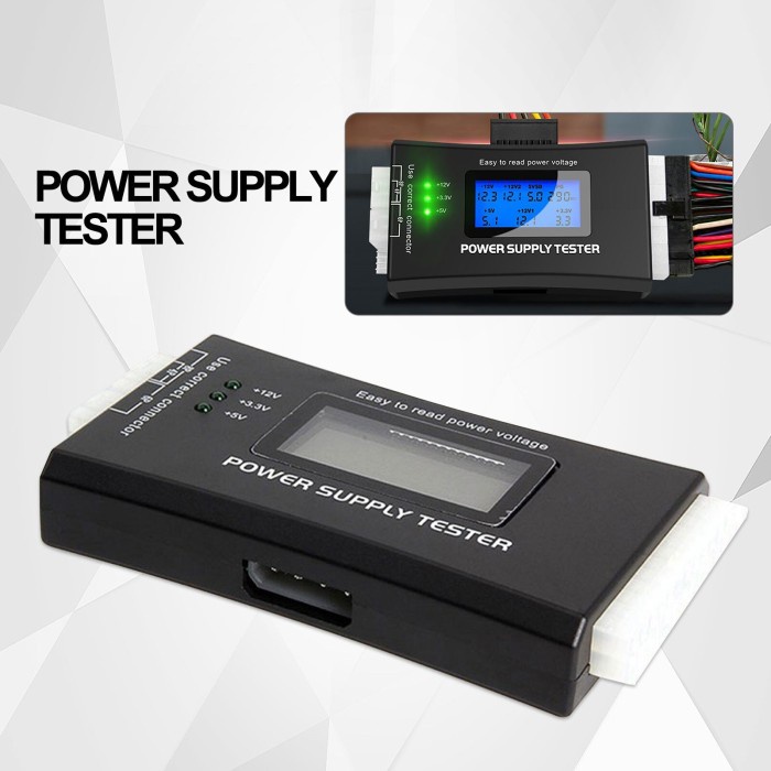 Jual PSU Power Supply ATX CPU Tester Digital LCD Display Alat Penguji ...