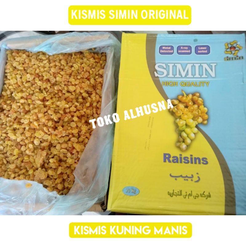 Jual [Ready] Kismis SIMIN Raisin 1kg Kismis KUNING (Bisa COD) | Shopee ...