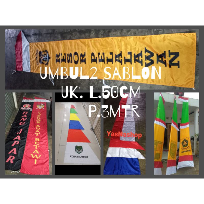 Jual umbul2 warna warni sablon | Shopee Indonesia