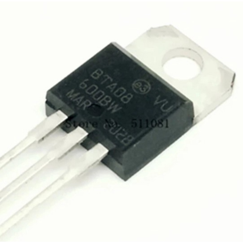 Jual BTA08-600B BTA08-600BW BTA08 BTA08600B Triac Thyristor 8A 600V To ...