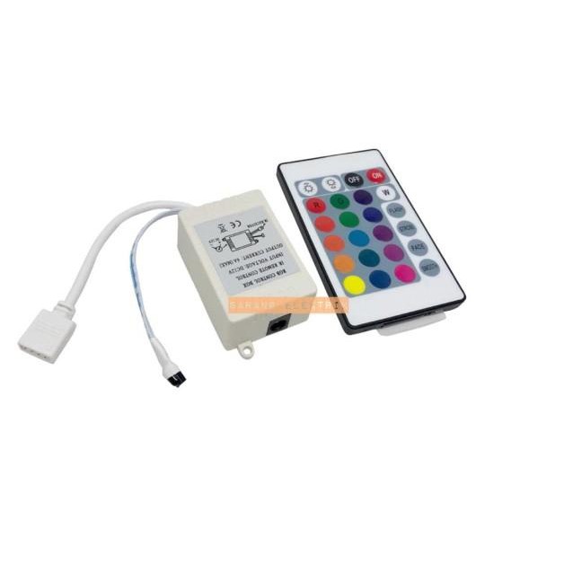 Jual Super!>>-007 Remote Driver RGB Controller 24 Tombol 12V | Shopee ...