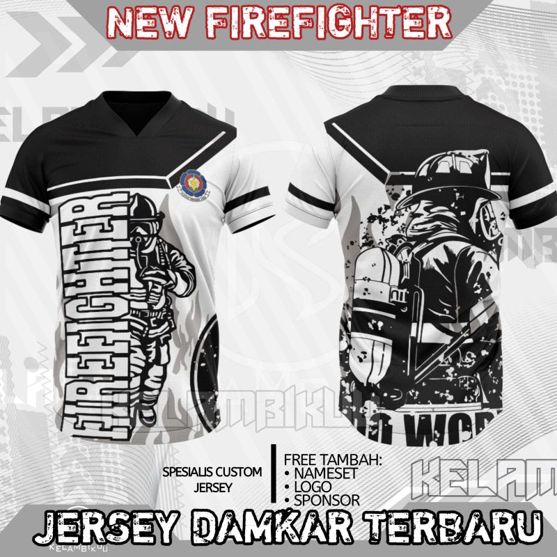 Jual JERSEY DAMKAR PEMADAM KEBAKARAN PRINTING TERBARU / BAJU KAOS ...