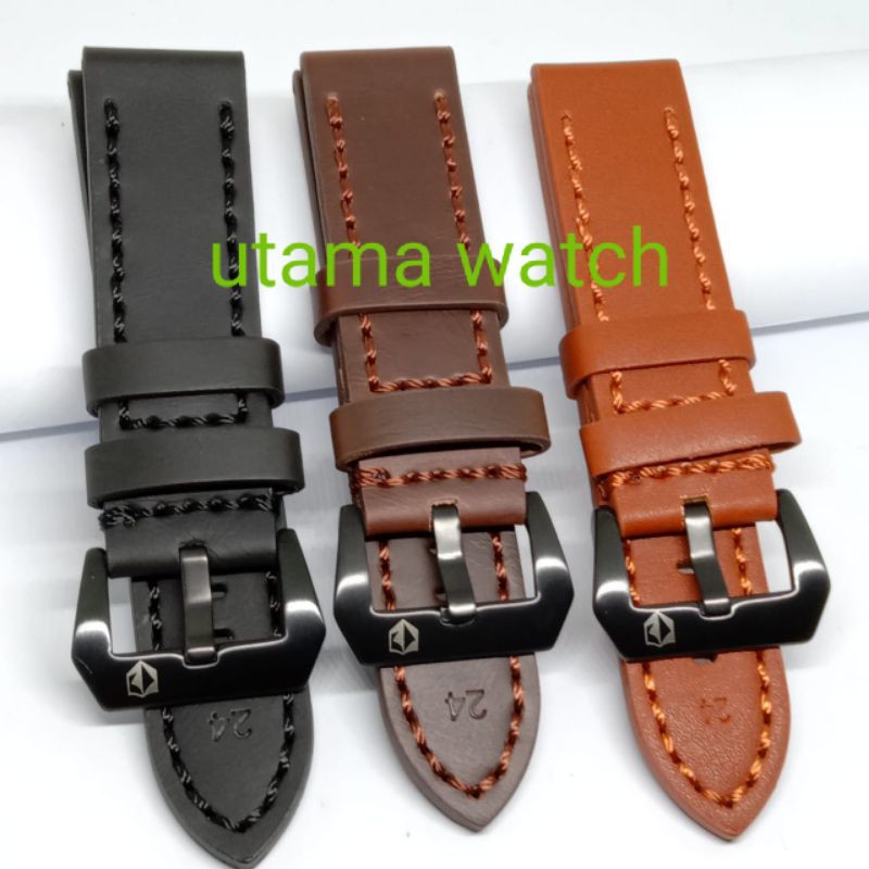 Jual STRAP TALI JAM EXP & Alexandre Christie HITAM COKLAT 22 24 MM ...