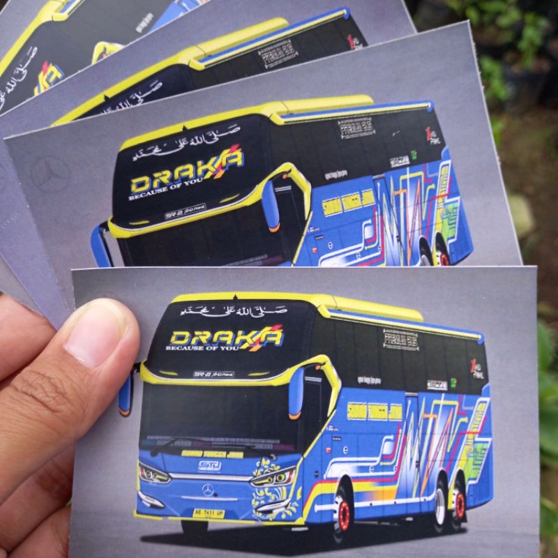 Jual 5 sticker bis stiker bus Sudiro Tungga Jaya stj draka | Shopee ...