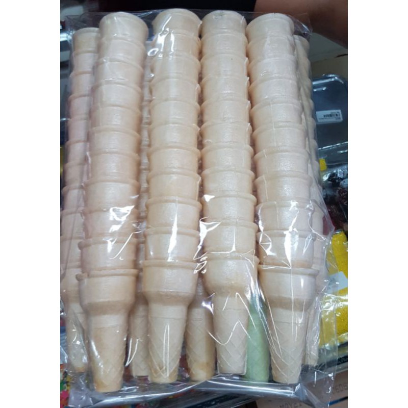 Jual Cone ice cream besar dan kecil - kerupuk untuk es krim | Shopee ...