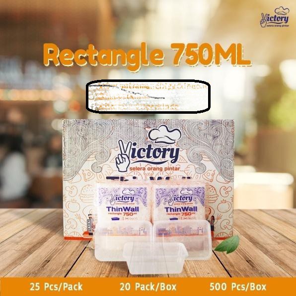Jual THINWALL VICTORY 750 ML RECTANGLE LENGKAP DENGAN TUTUPNYA | Shopee ...