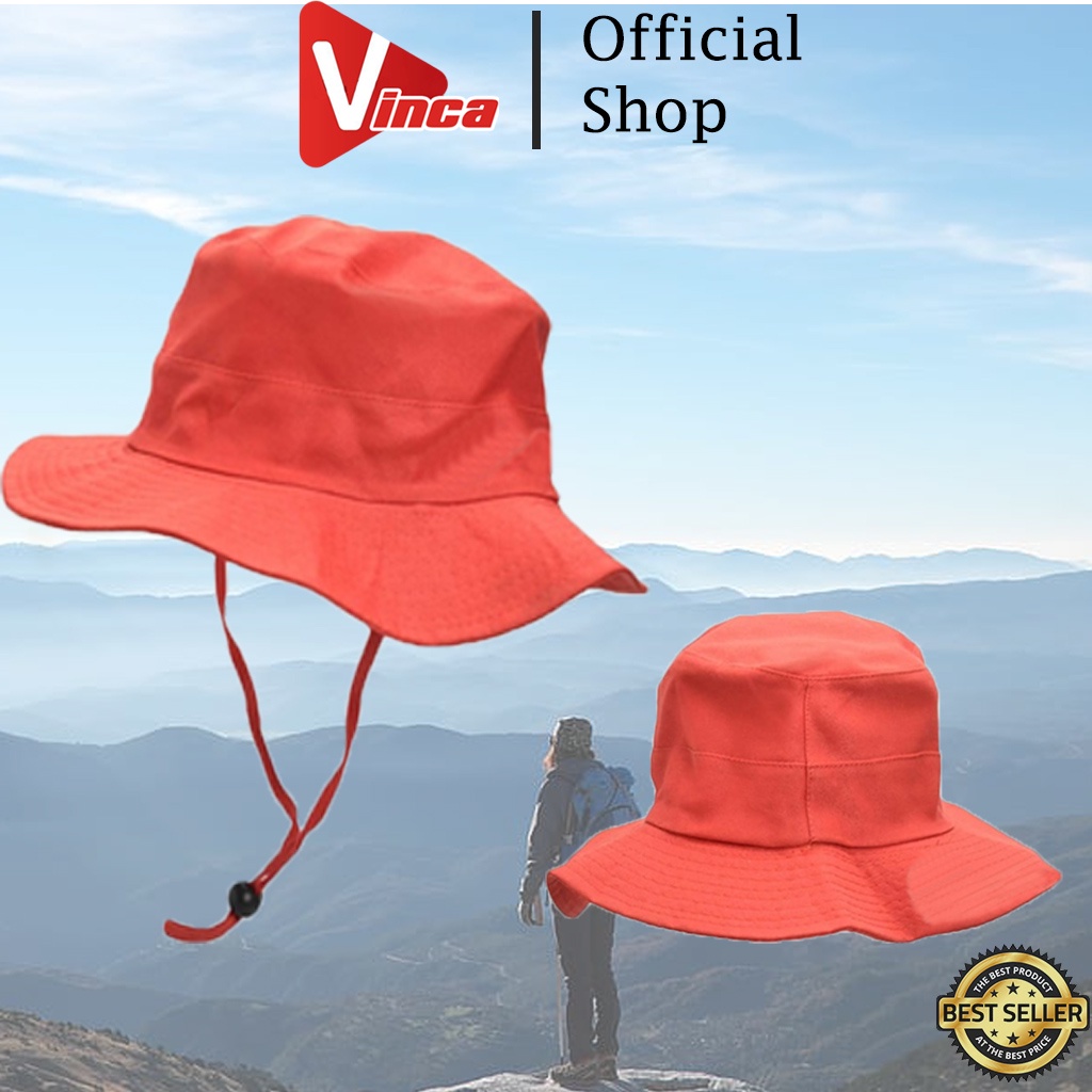 Jual Topi gunung rimba hiking ada talinnya cocok untuk topi outdoor ...
