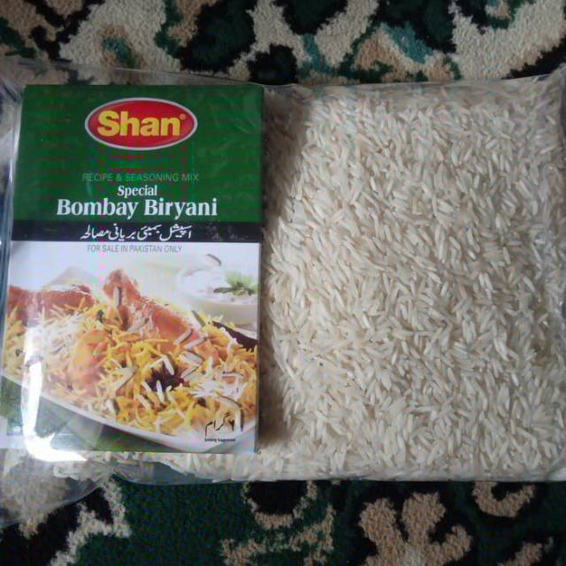 Jual Paket hemat 1 kg basmati rice + shan Bombay biryani | Shopee Indonesia
