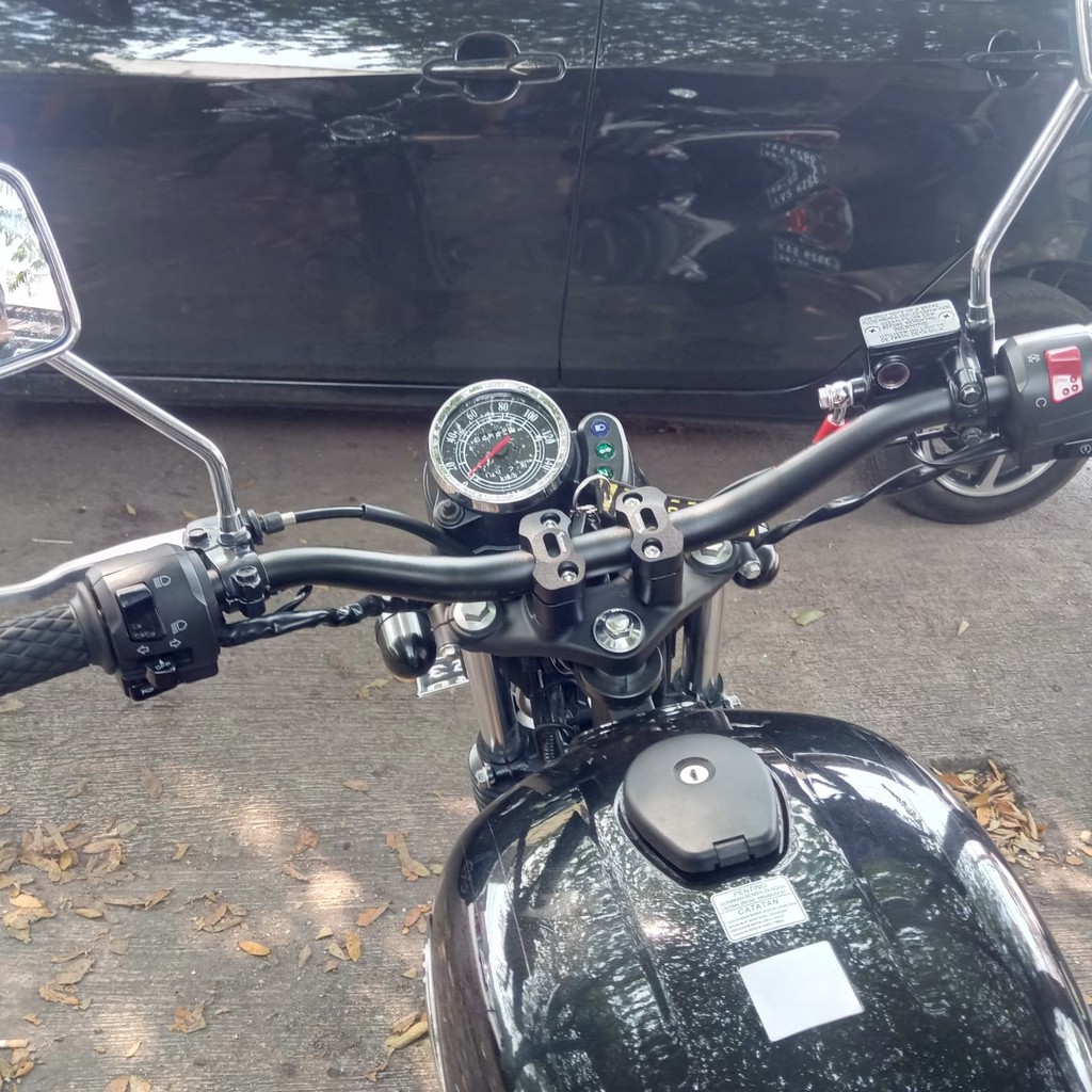 Jual Stang Fatbar Full Black Kawasaki W175 | Shopee Indonesia