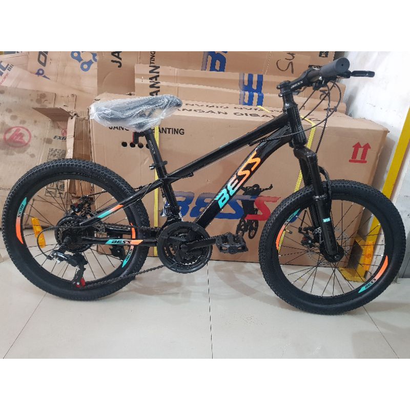 Jual Sepeda Mtb 20 inch Besso ( Warna Hitam ) | Shopee Indonesia