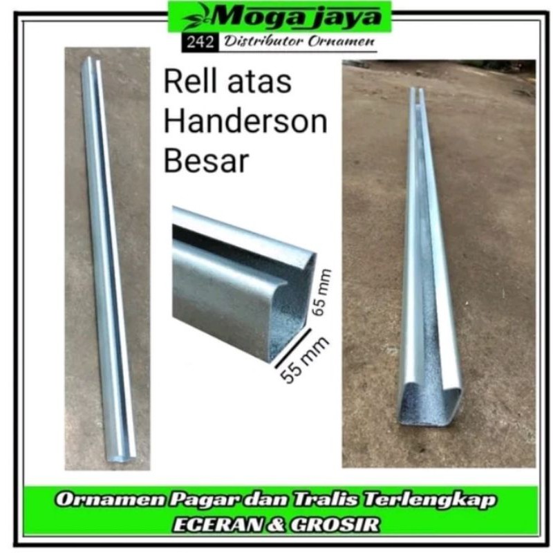 Jual rel atas pintu garasi mirip handerson lokal ukuran Besar 1 meter ...