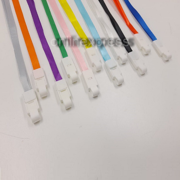 Jual Tali ID Card Klip Plastik / Tali Nylon ID Name Tag / Card Holder ...