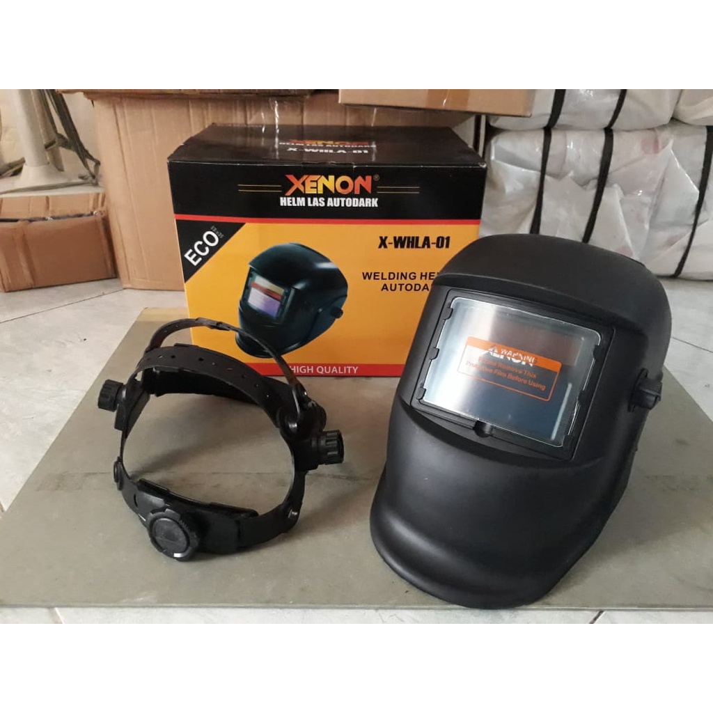 Jual XENON helm las otomatis / topeng kedok las / autodark welding ...