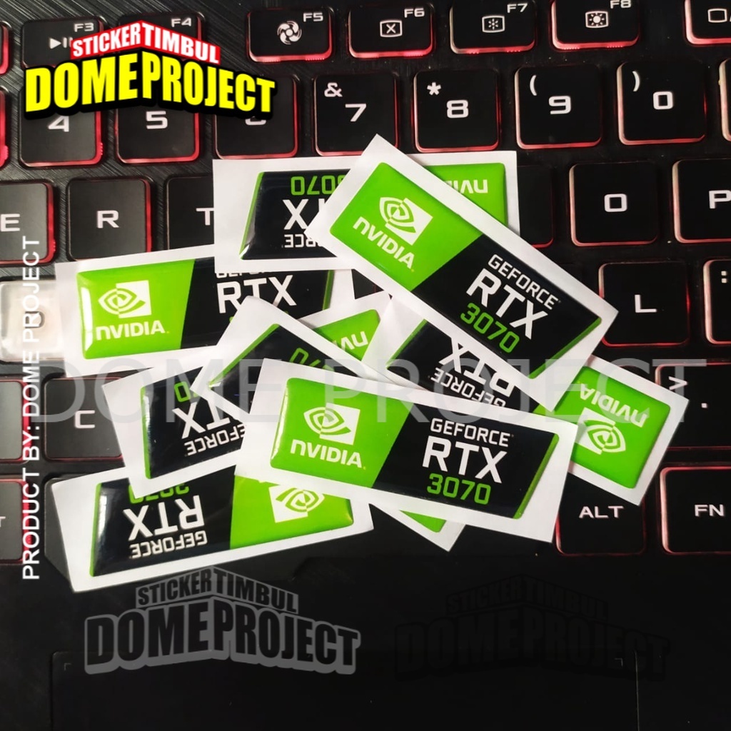 Jual STIKER GEFORCE RTX 3070 STIKER RESIN 3D LENTUR STIKER OUTDOOR ...