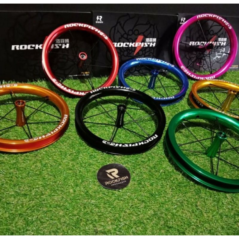Jual WHEELSET VELG ALLOY SEPEDA PUSHBIKE / BALANCEBIKE || ROCKFISH ...