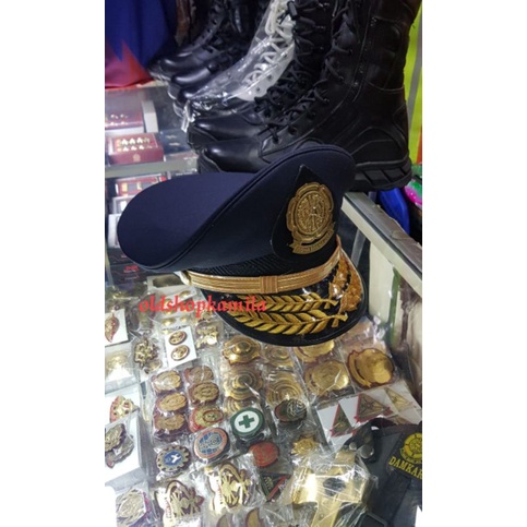 Jual topi/pet pdu/upacara pemadam Pati/perwira tinggi kadis/kepala ...