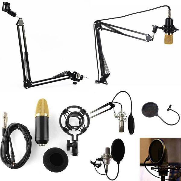 Jual Paket Smule Microphone Condenser BM800 + Stand Suspension + Pop ...
