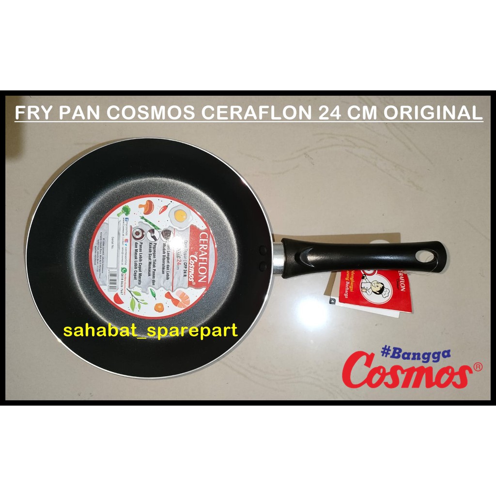 Jual FRY PAN TEFLON PANCI PENGGORENGAN COSMOS CERAFLON 24 CM ORIGINAL ...