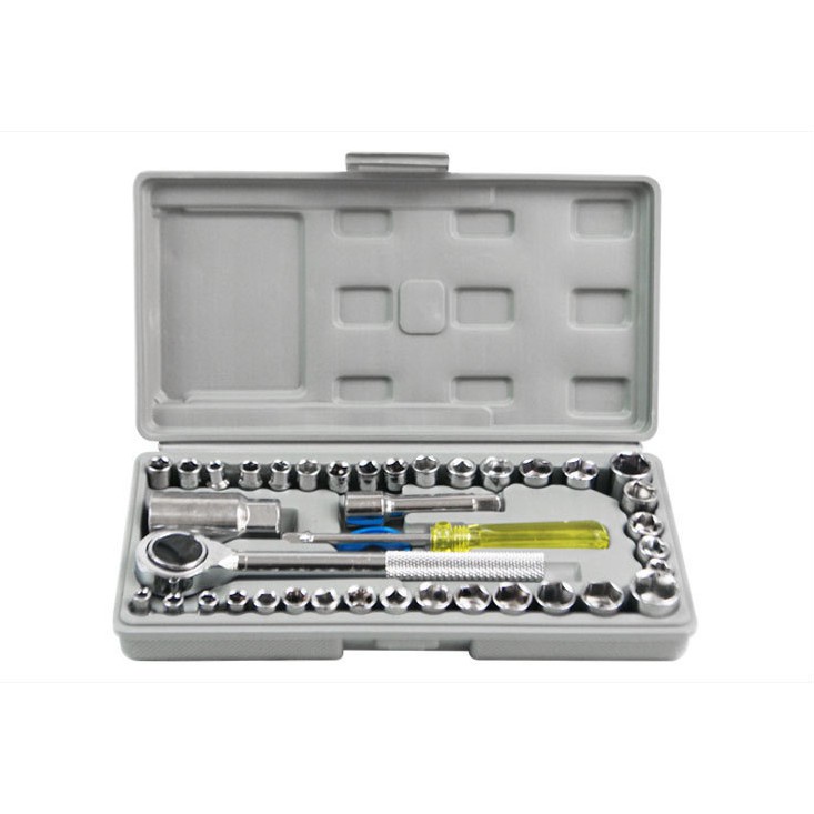 Jual 40 pcs Toolbox Set Tool Kit Car Kendaraan Alat Perbaiki Mobi ...