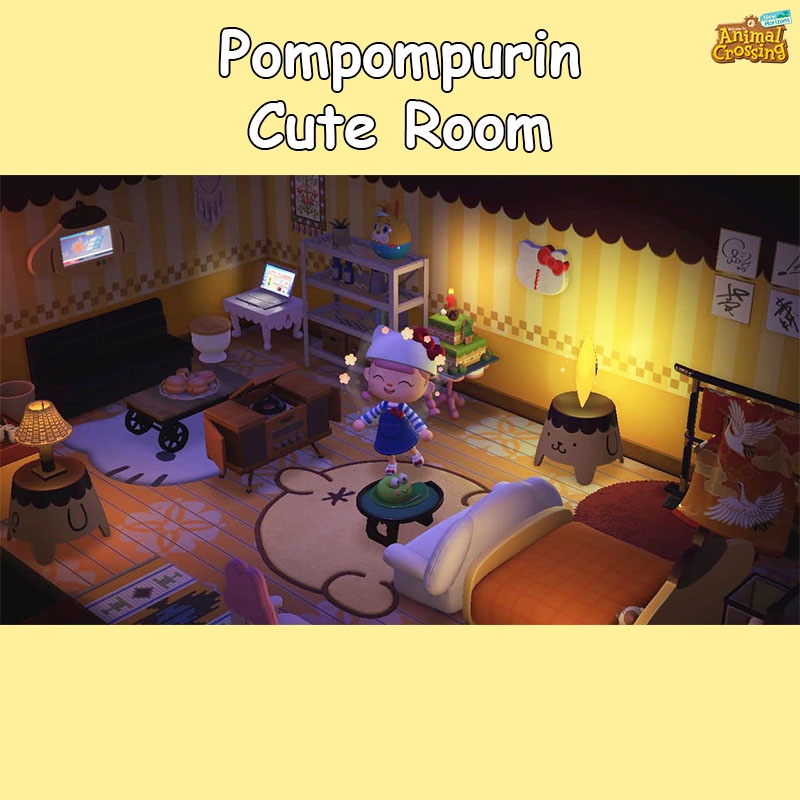 Jual Pompompurin Cute Room Design ACNH Animal Crossing | Shopee Indonesia