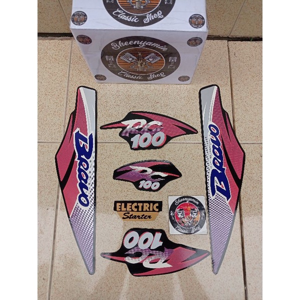 Jual Sticker List Polet Lis Striping Stiker Suzuki RC 100 RC100 Bravo ...