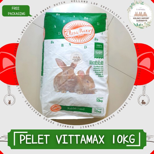 Jual VITAMAX Rabbit Food Makanan Kelinci - 10KG KARUNGAN | Shopee Indonesia