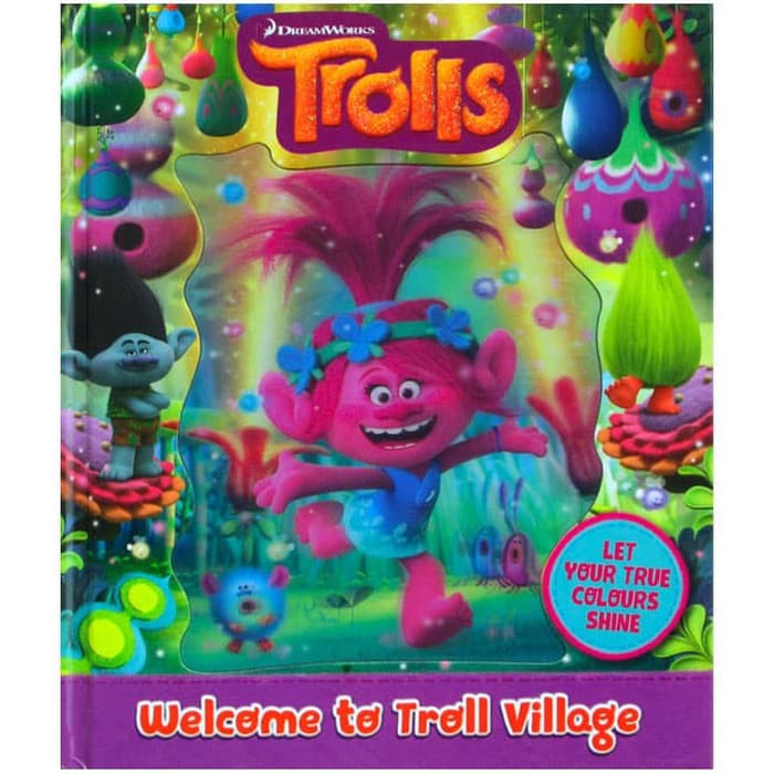 Jual Dreamworks Trolls Welcome to Troll Village Storybook | Shopee ...