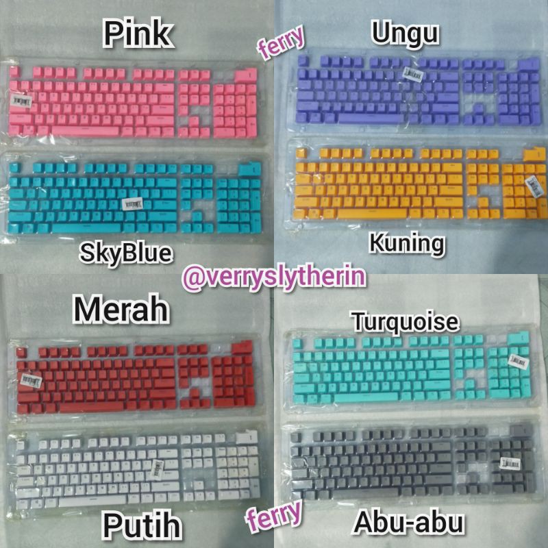 Jual Keycaps PBT Doubleshot RGB Murah | Tembus LED | Shopee Indonesia