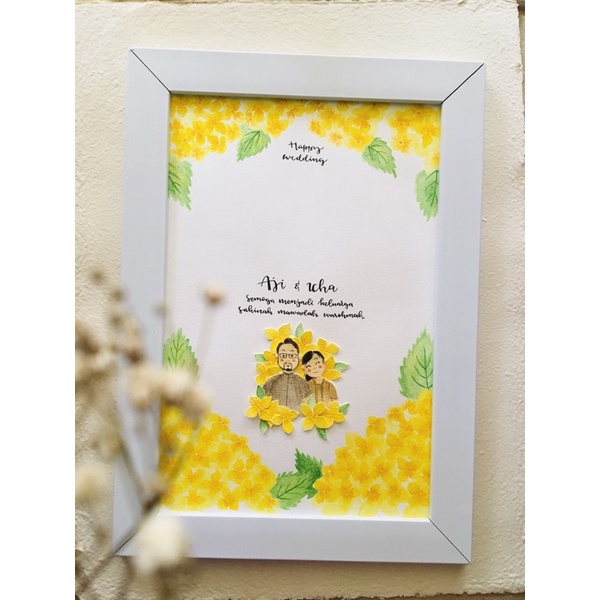 Jual handmade kado pernikahan/wedding gift, kado emas antam/eoa gold ...