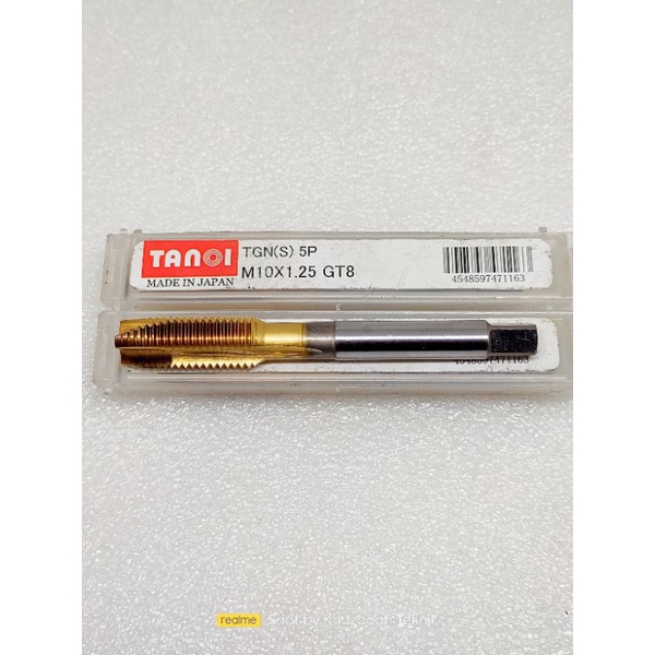 Jual Tap mesin pointed flute M10 x 1.25 PO TANOI made in JAPAN khusus ...
