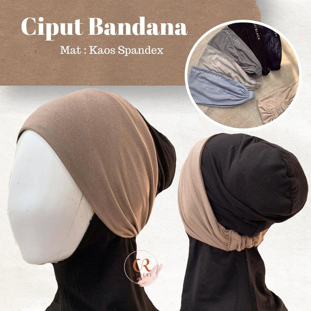 Jual Ciput Bandana karet dalaman kerudung hijab | Shopee Indonesia