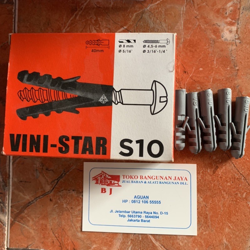 Jual FISHER S10 Angkur Dinding Vini star | Shopee Indonesia