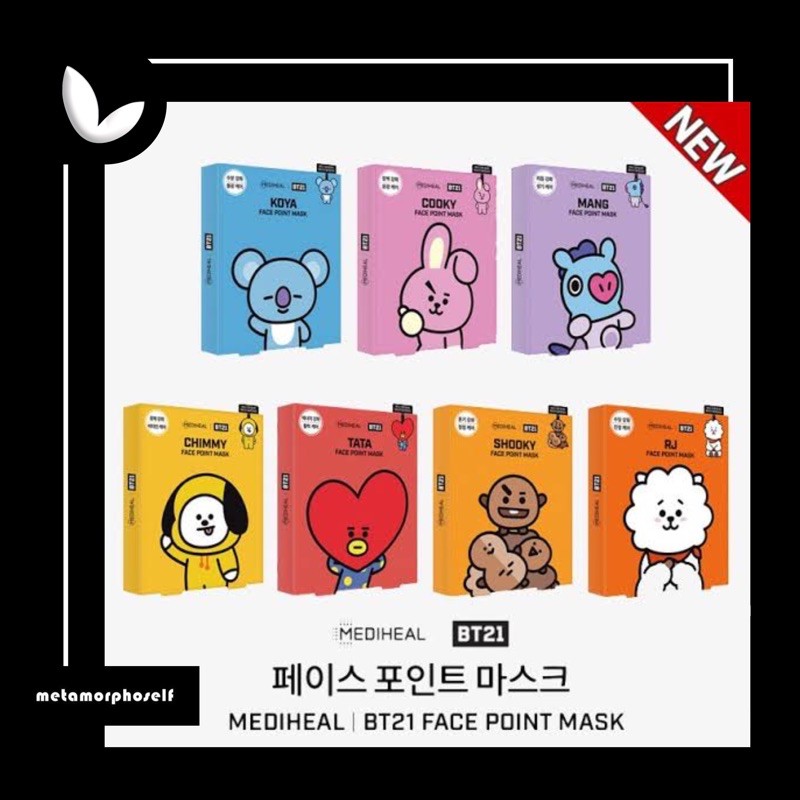 Jual Mediheal X BTS BT21 Face Point Mask | Shopee Indonesia