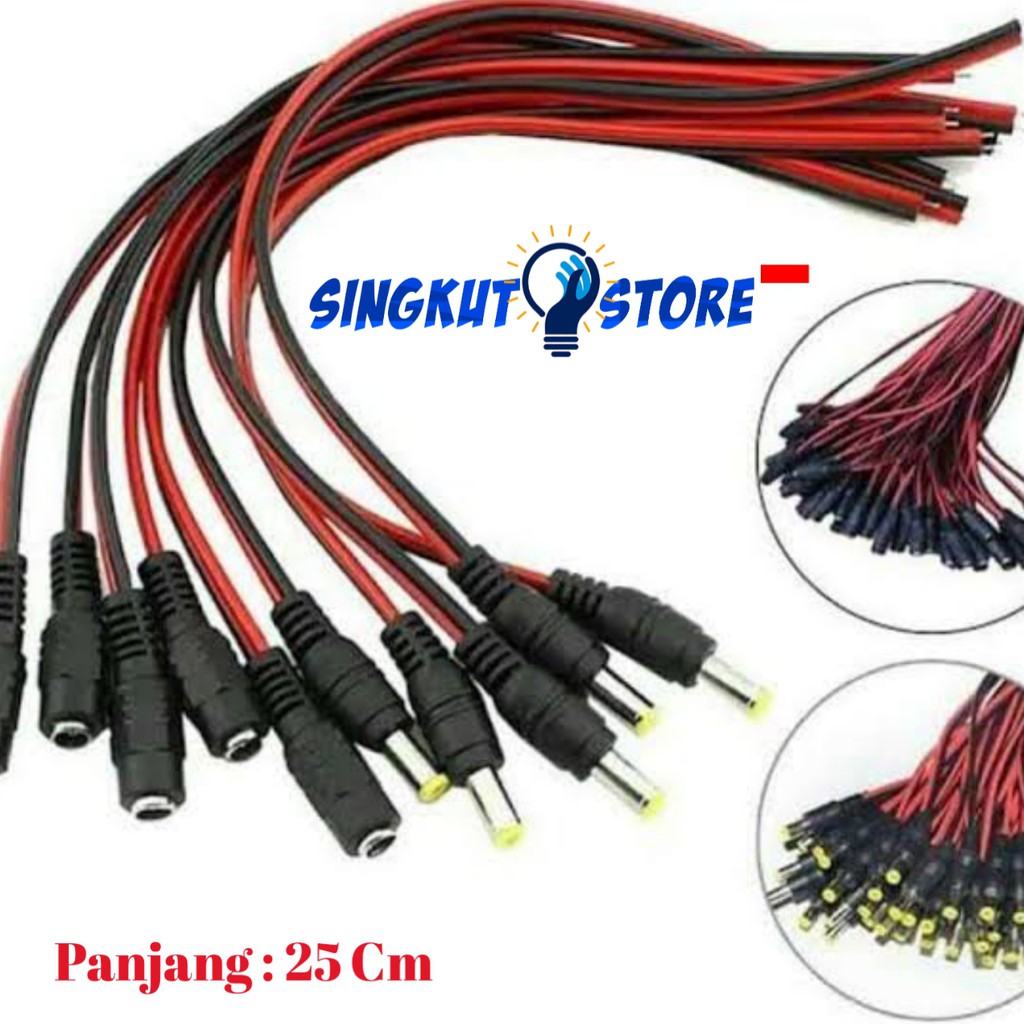 Jual Kabel Jack DC Cewek-Cowok/Female-Male Buntung | Shopee Indonesia