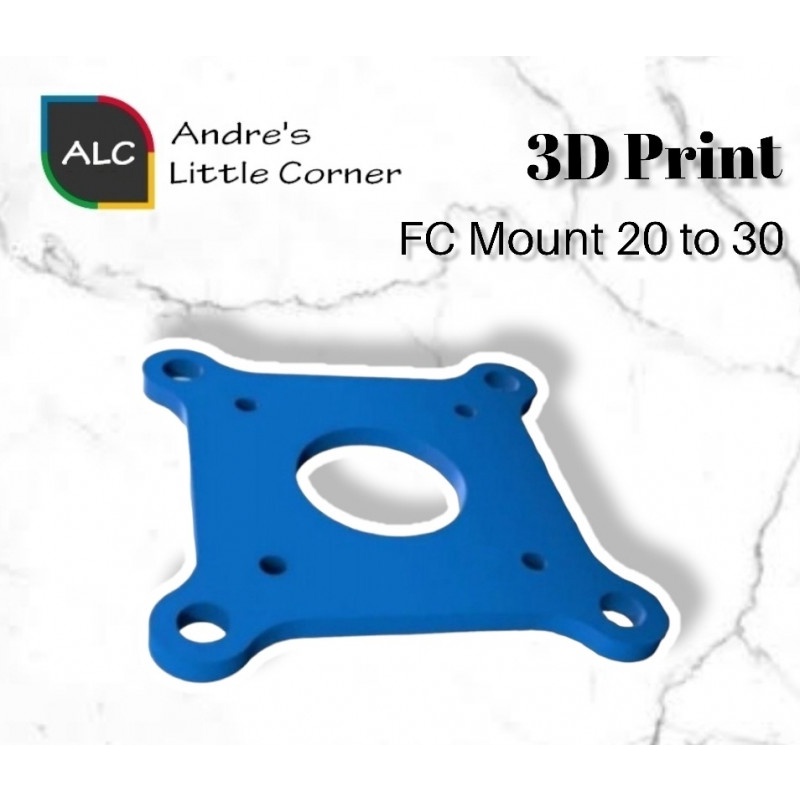 Jual FC Flight Controller VTX Adapter Mounting 20x20 to 30x30 Hitam ...