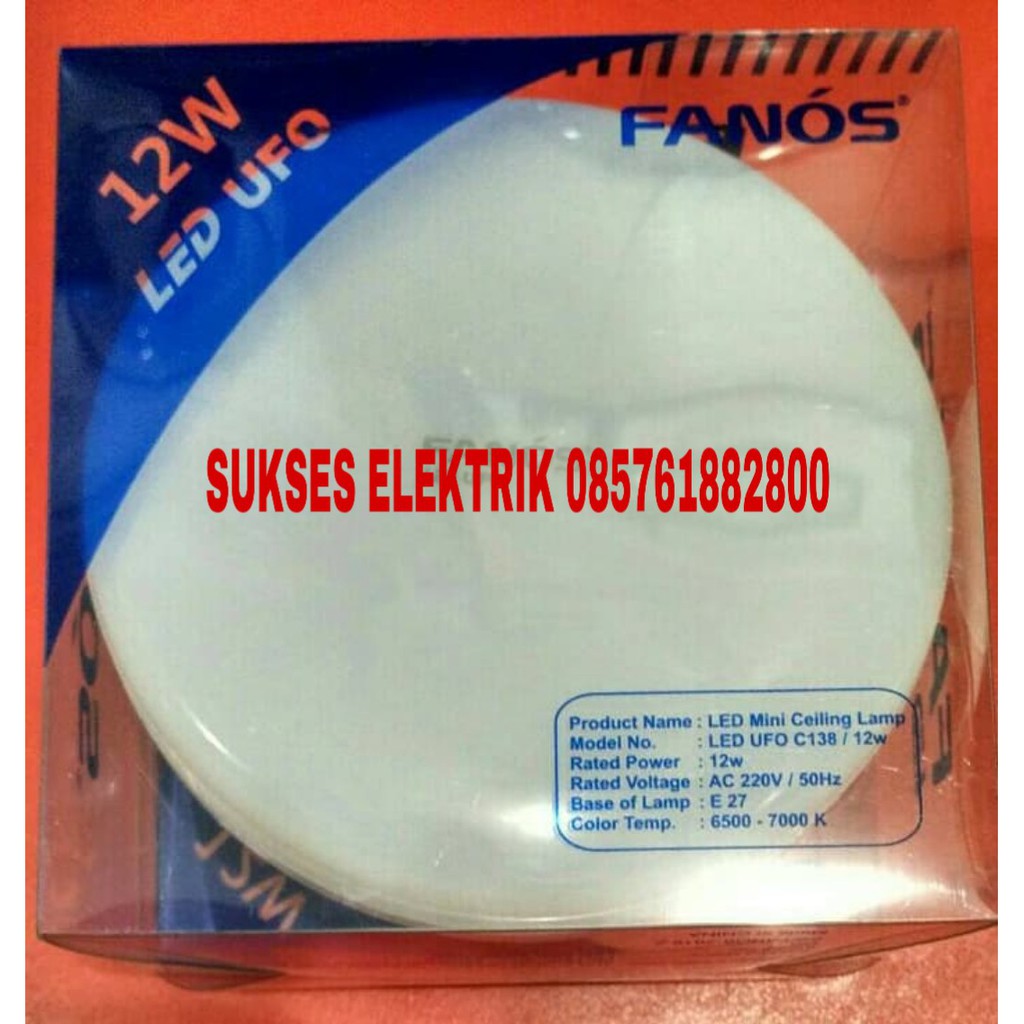 Jual Lampu LED UFO Fanos 12w ( LED Mini Ceiling Lamp ) | Shopee Indonesia