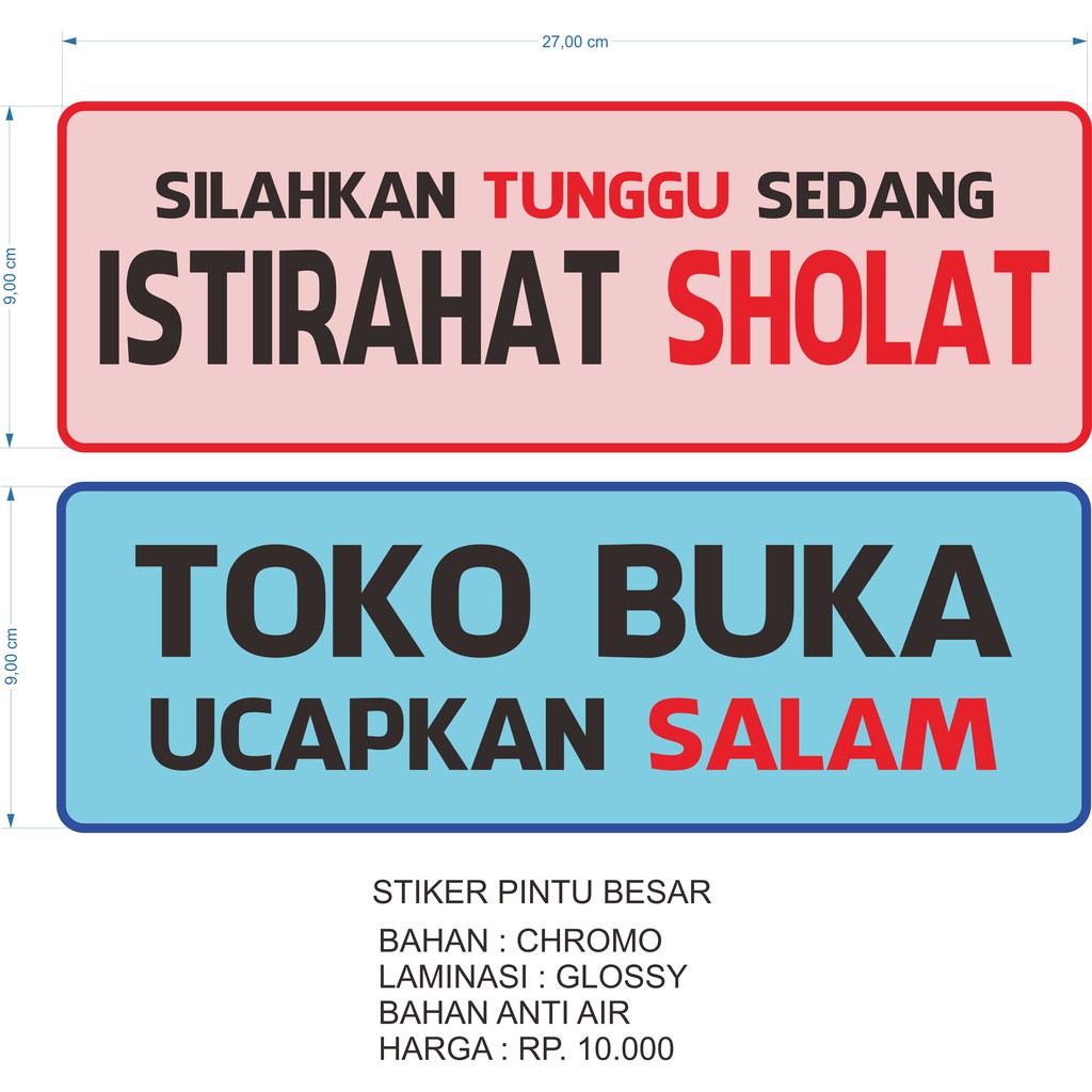 Jual STICKER PINTU UKURAN BESAR | Shopee Indonesia