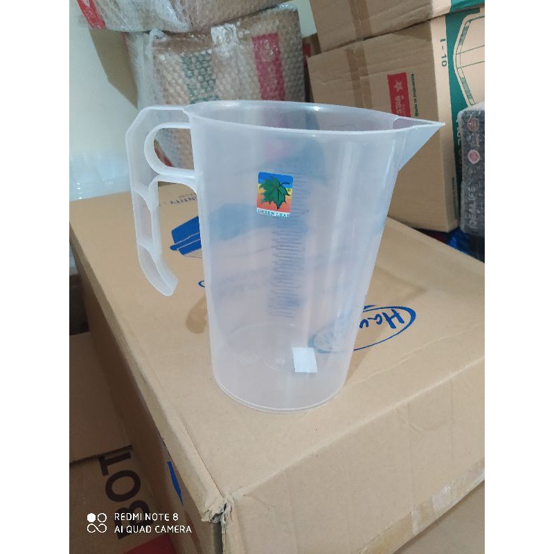 Jual Green Leaf - Gelas Takaran Genji ukuran 2000ml / 2 liter | Shopee Indonesia