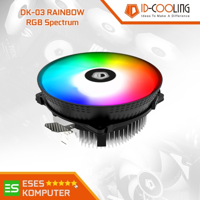 Jual ID-COOLING DK-03 RAINBOW | HSF 120MM RGB AIR CPU COOLER (Intel/AMD ...