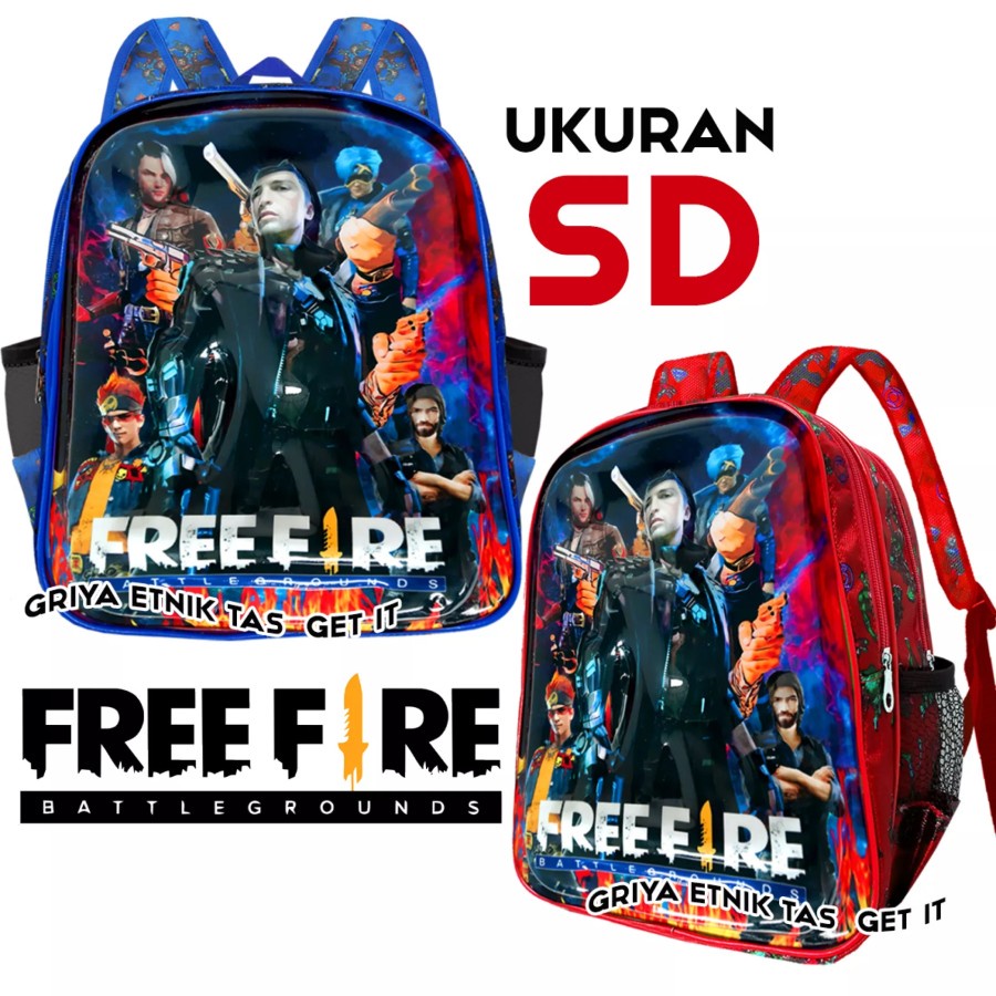 Jual Tas sekolah anak laki laki sd Freefire - Tas anak laki laki FF ...