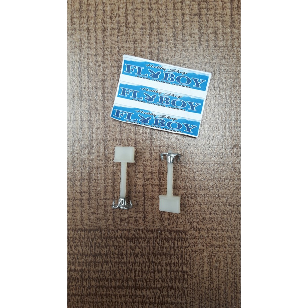 Jual Mur Tanam Tee Nut Cakar Dan Baut Nylon putar tangan 30mm M4 2 ...