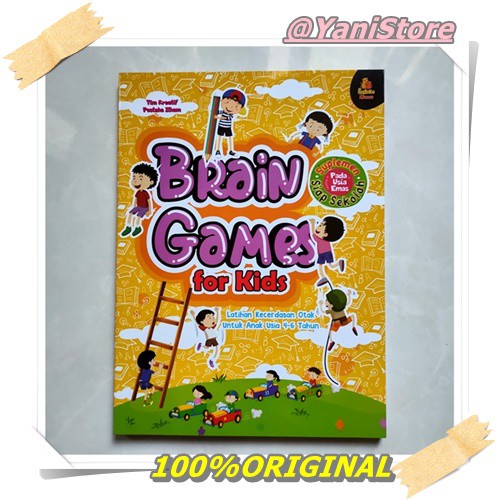 Jual BUKU ANAK TK &PAUD: BRAIN GAMES FOR KIDS | Shopee Indonesia