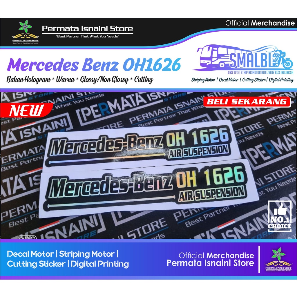 Jual Sticker Hologram Mercedes Benz OH 1626 ala Bismania by PIS ...