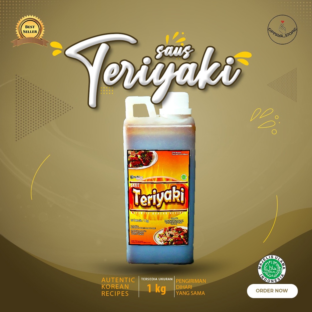 Jual Saos Teriyaki Garlic 1 Kg Teriyaki Saos Korea Halal | Shopee Indonesia