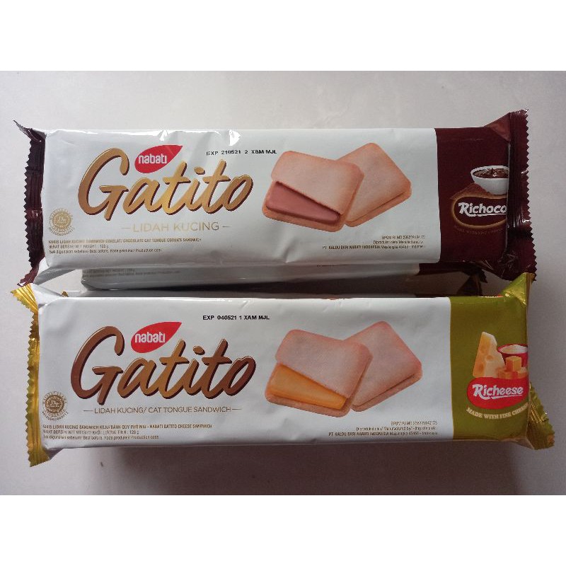 Jual Gatito nabati lidah kucing richoco/richeese 128gr | Shopee Indonesia