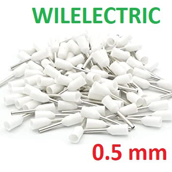 Jual Skun tusuk FERRULES ferules ferul E 0508 E0508 0.5 mm 0.5mm putih 100 pcs | Shopee Indonesia