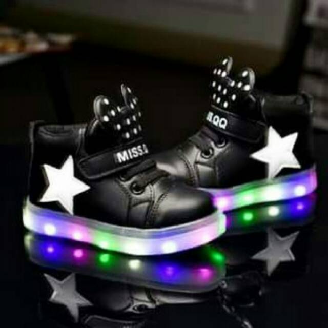 Jual Mickey black star led ( unisex) | Shopee Indonesia