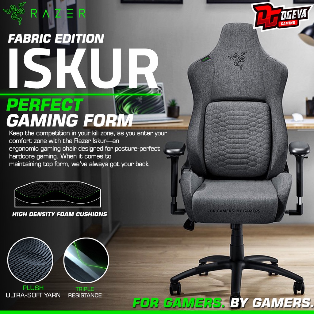Jual Razer Iskur Fabric Gaming Chair / Kursi Gaming | Shopee Indonesia