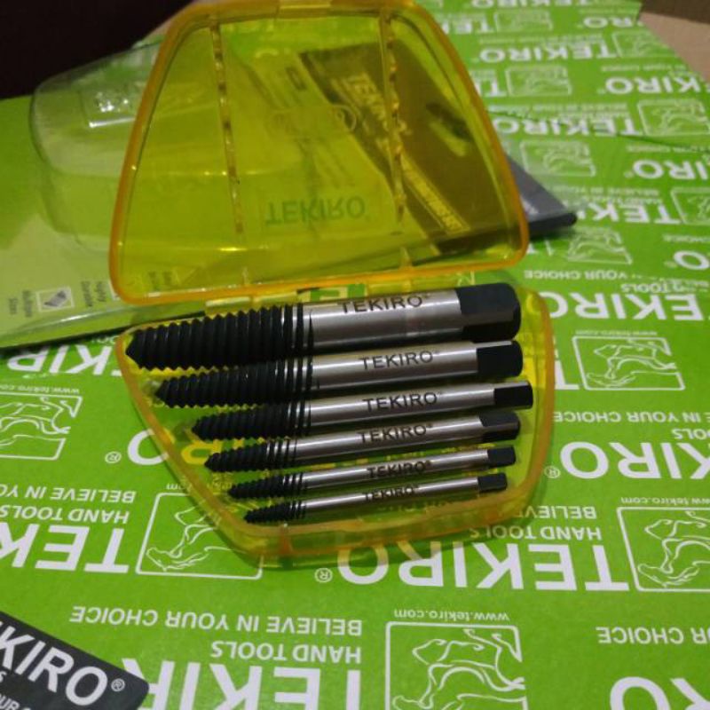 Jual Tekiro SD-EX0926 Tap Balik / Screw Extractor Set 6 pcs | Shopee ...