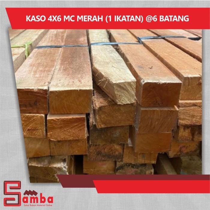 Jual Kayu | Kaso 4X6 Mc Merah ( Ikatan 6 Batang ) | Shopee Indonesia